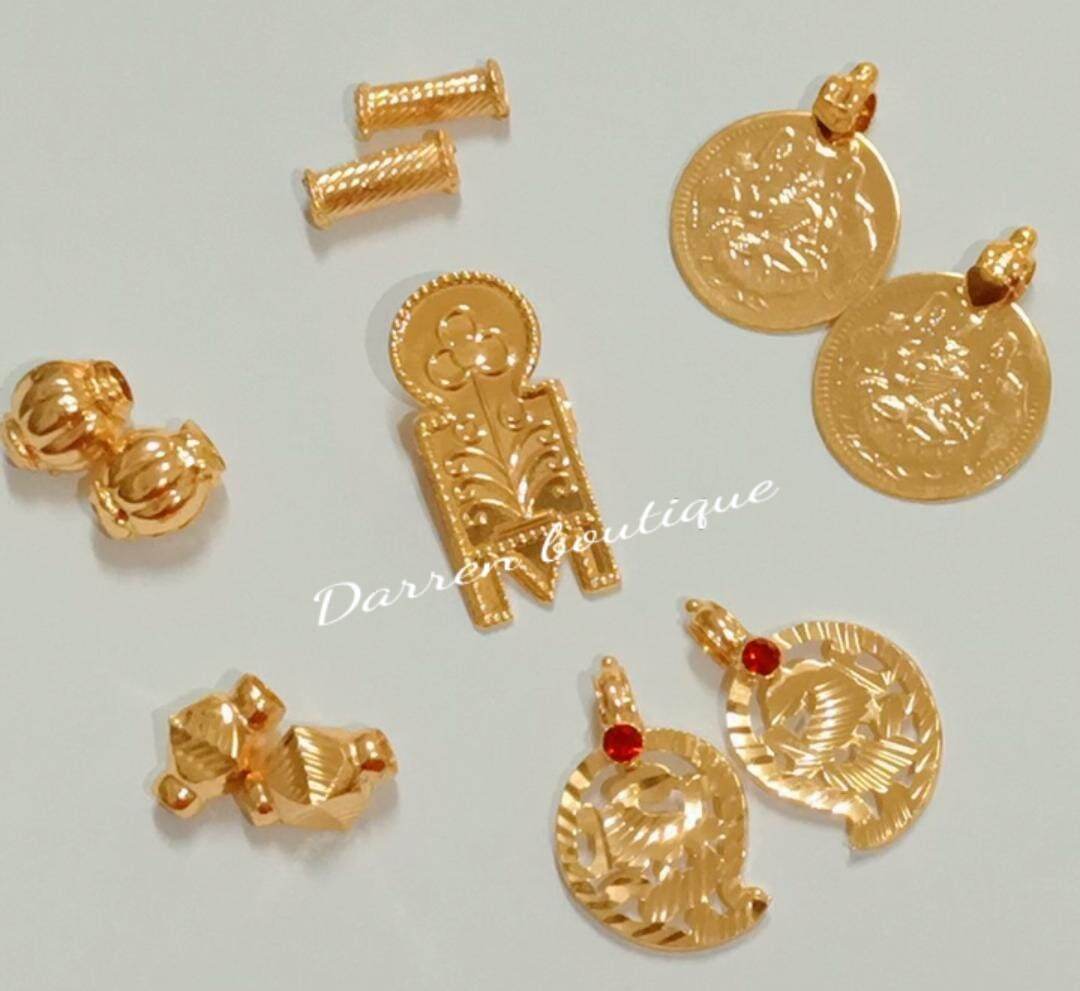 Thennai Maram Thali Set Gold Plated Not 916 | Lazada