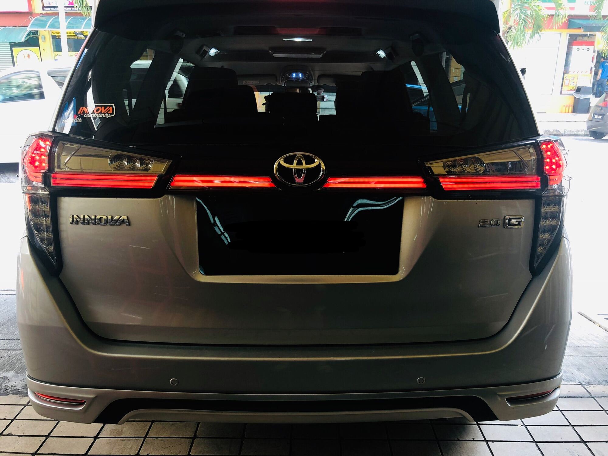 Toyota innova 2017 2018 2019 2020 led tail lamp & boot trunk garnish ...