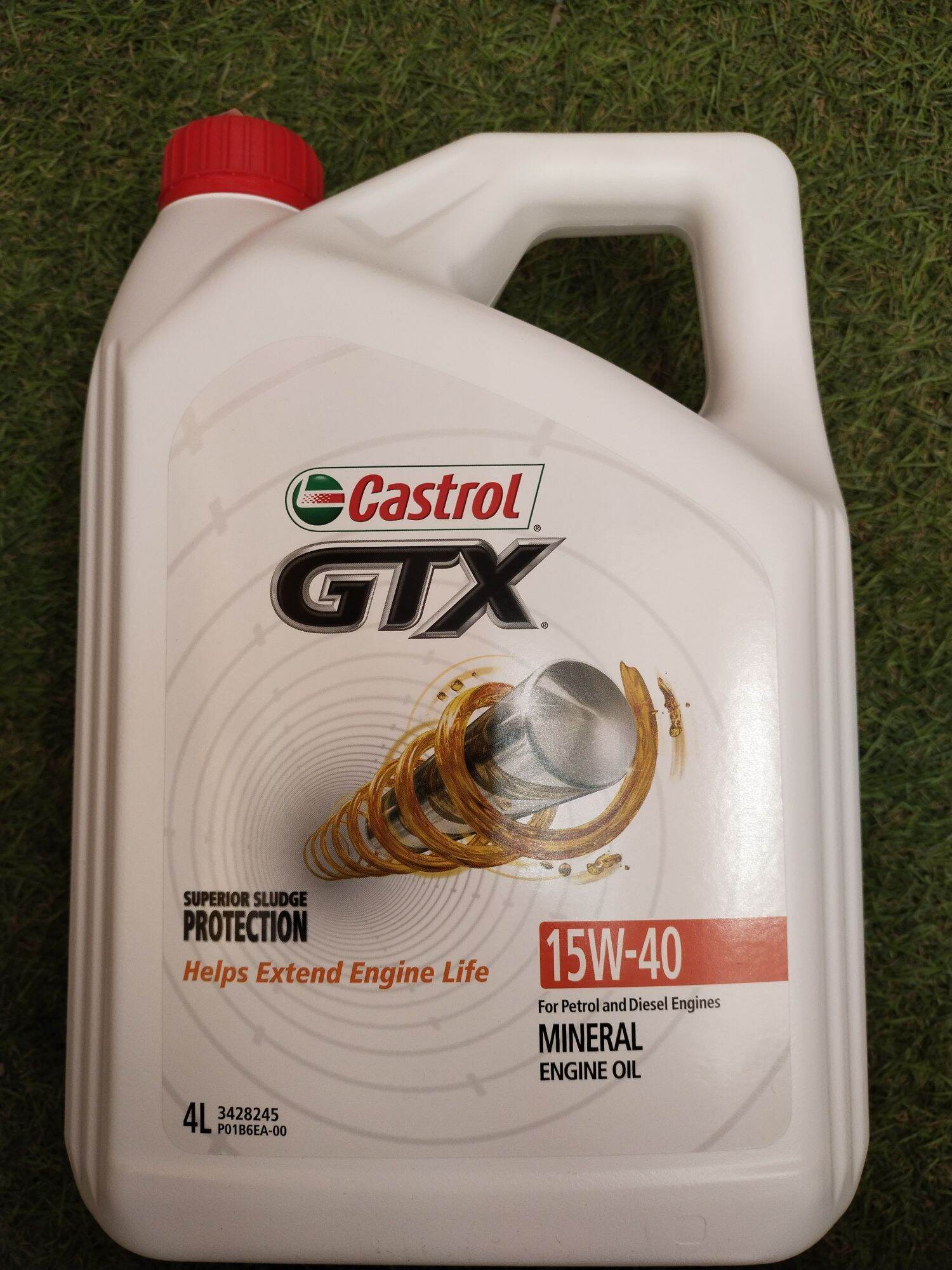 CASTROL GTX MINERAL 15W-40 ENGGINE OIL 4L | Lazada