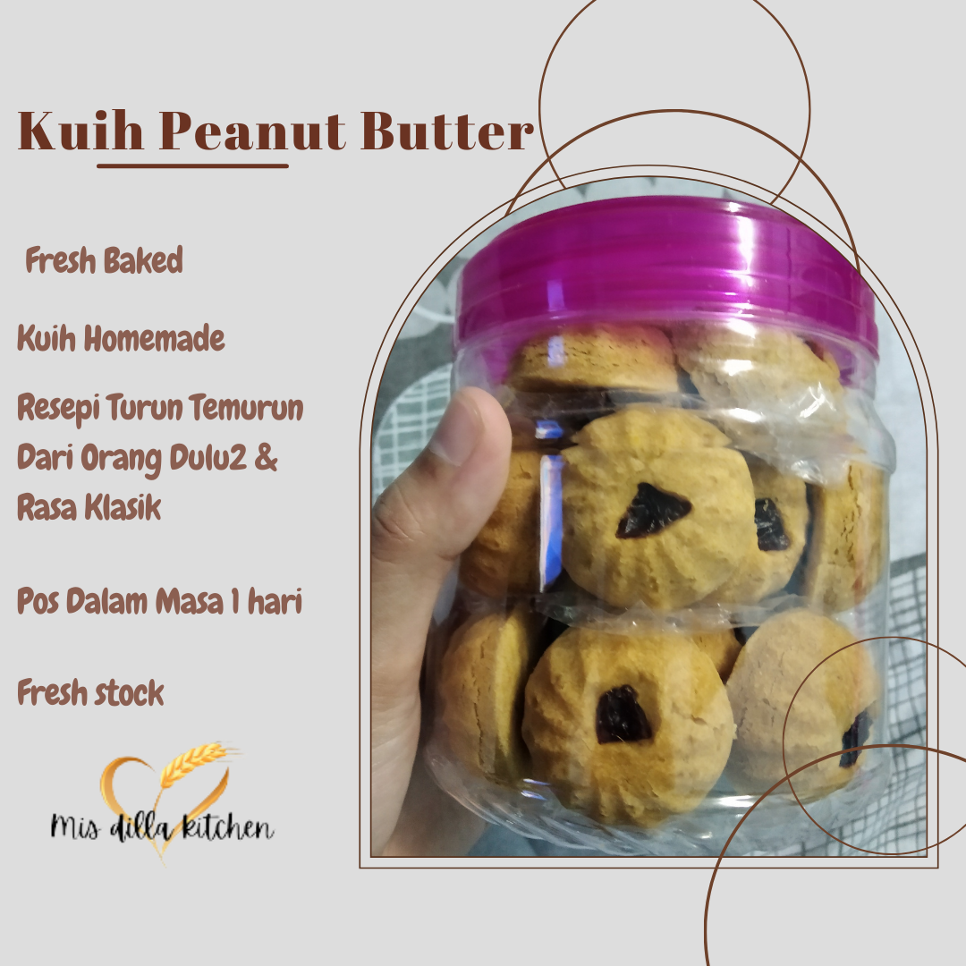 [Homemade kuih raya 2023] Peanut butter cookies kuih orang lama - 26 ...
