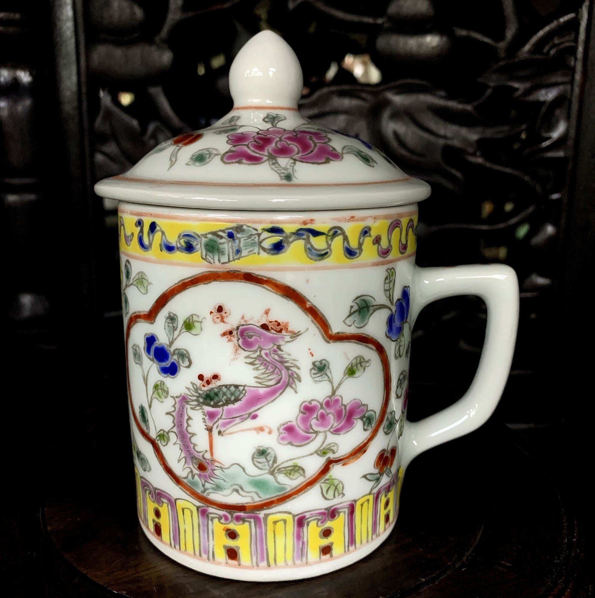 Peranakan Nonya Nyonya Mug Varieties Colors Hand Painted Art By Skill ...