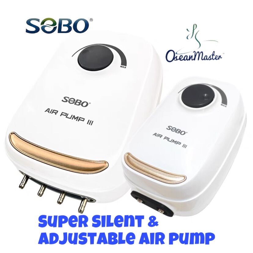 Sobo X Osean Master Aquarium Air Pump Super Silent Design Adjustable ...