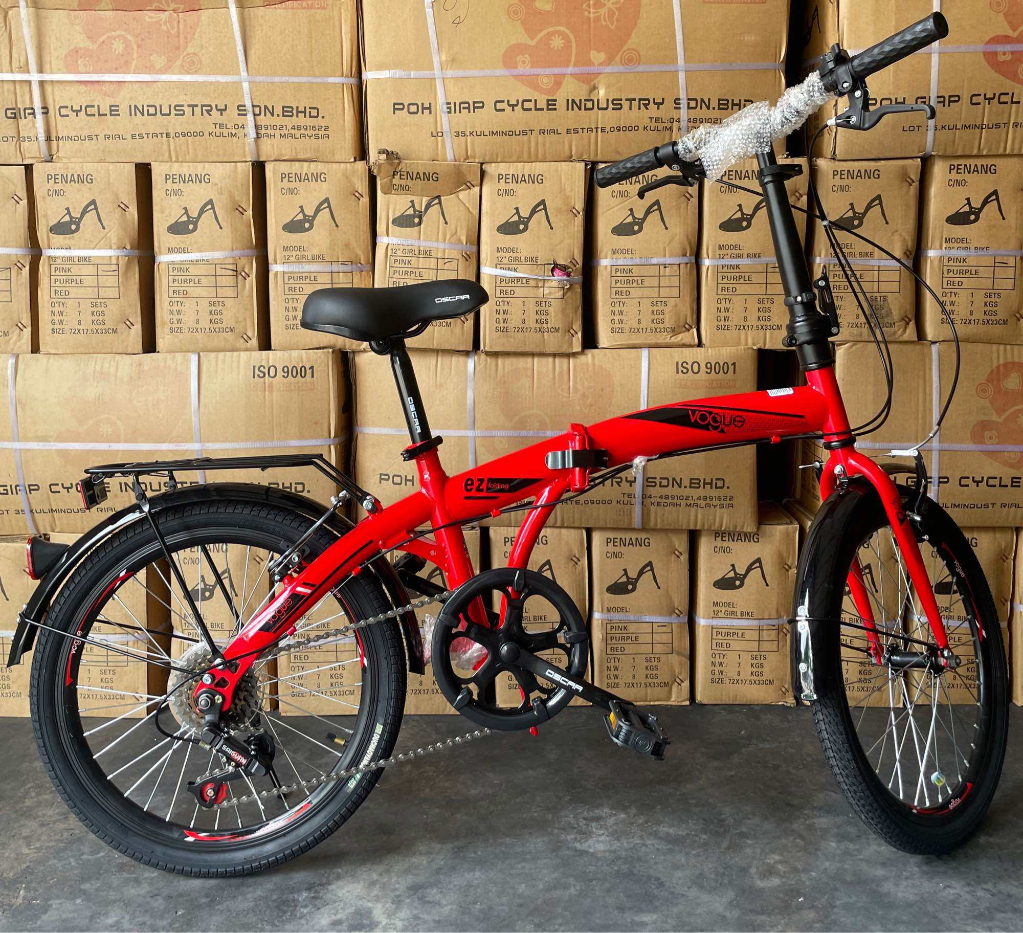 16” / 20” 6-Speed VOGUE Basikal Lipat Dewasa Folding Bike Bicycle Sport ( Ready Stock ) ( 85% ...