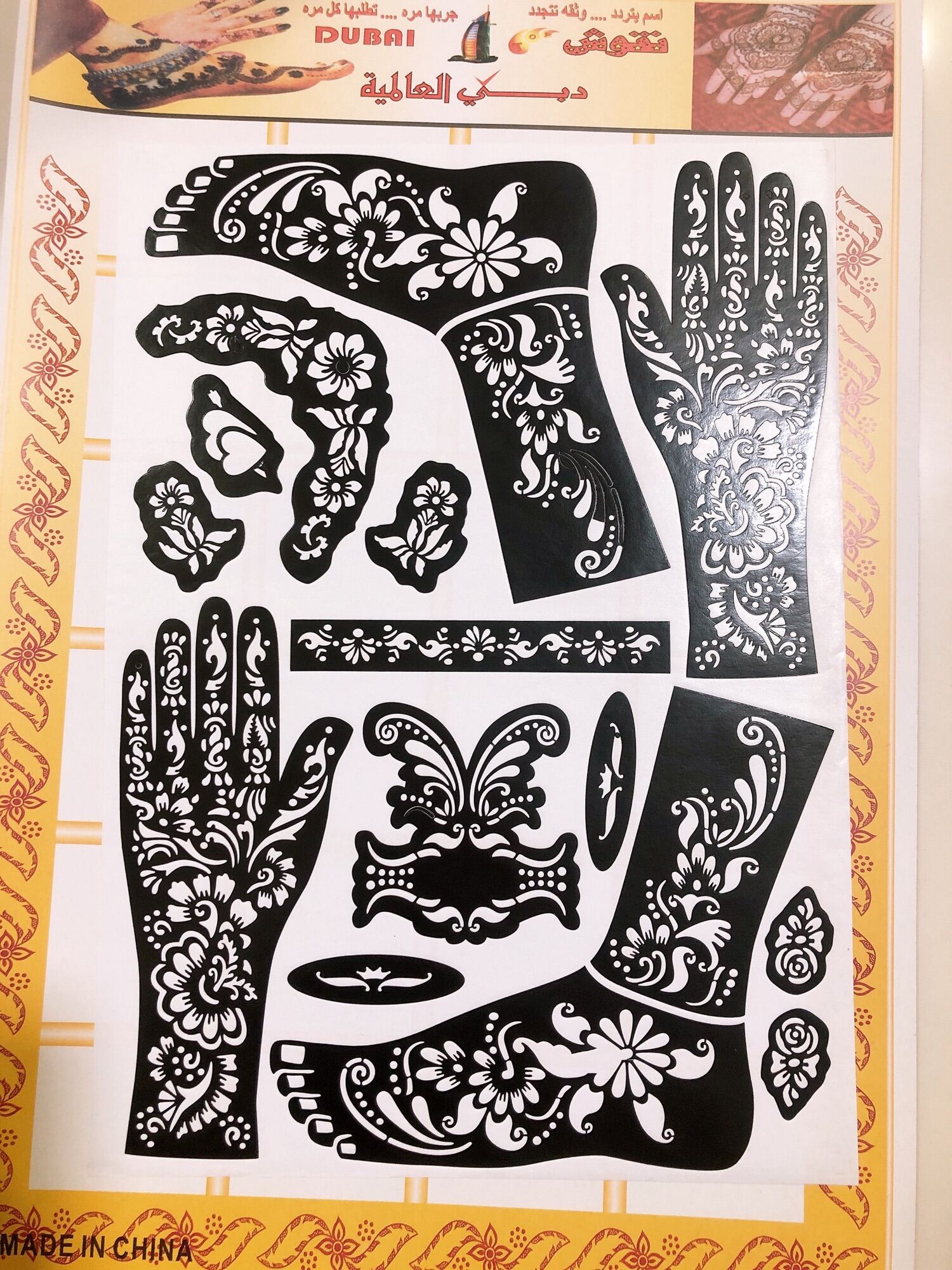 Sticker Inai Sticker Inai Celup/ Tangan/ Kaki/ Jari | Lazada