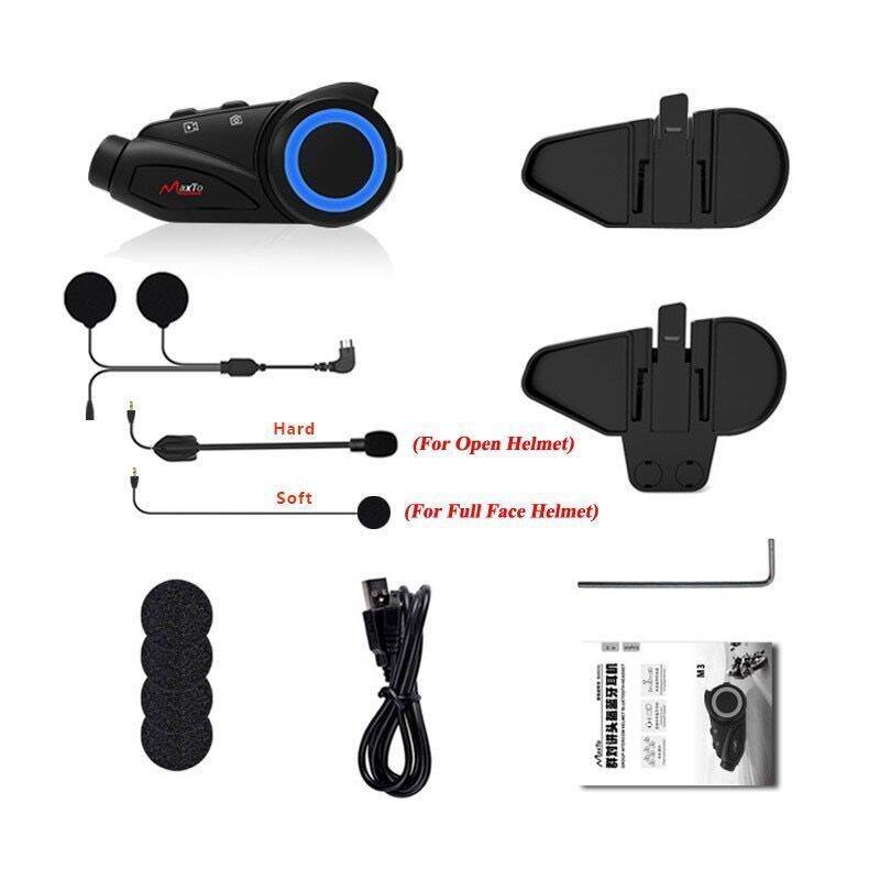 Maxto M2 M2C M3 Motorcycle Intercom For Shoei AGV KYT Yamaha XMAX Honda ...
