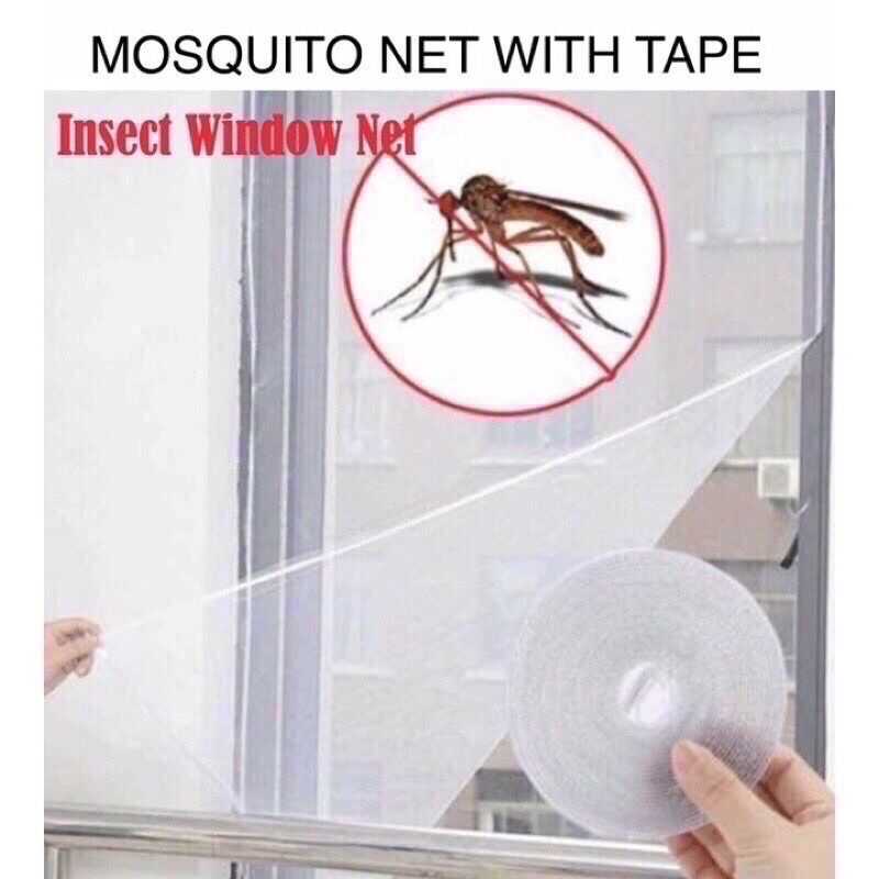 【Ready Stock 】Mosquito Net window free tape Anti-Insect Window Door Net ...
