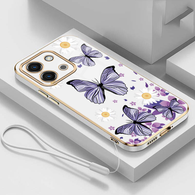 OPPO A6 Pro 5G OPPO A6pro Little Daisy Butterfly Flower Casing Square ...