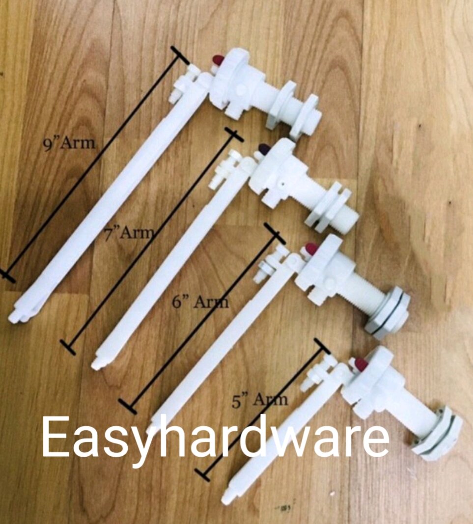 Toilet cistern side inlet float valve (can choose with or without poly float) | Lazada