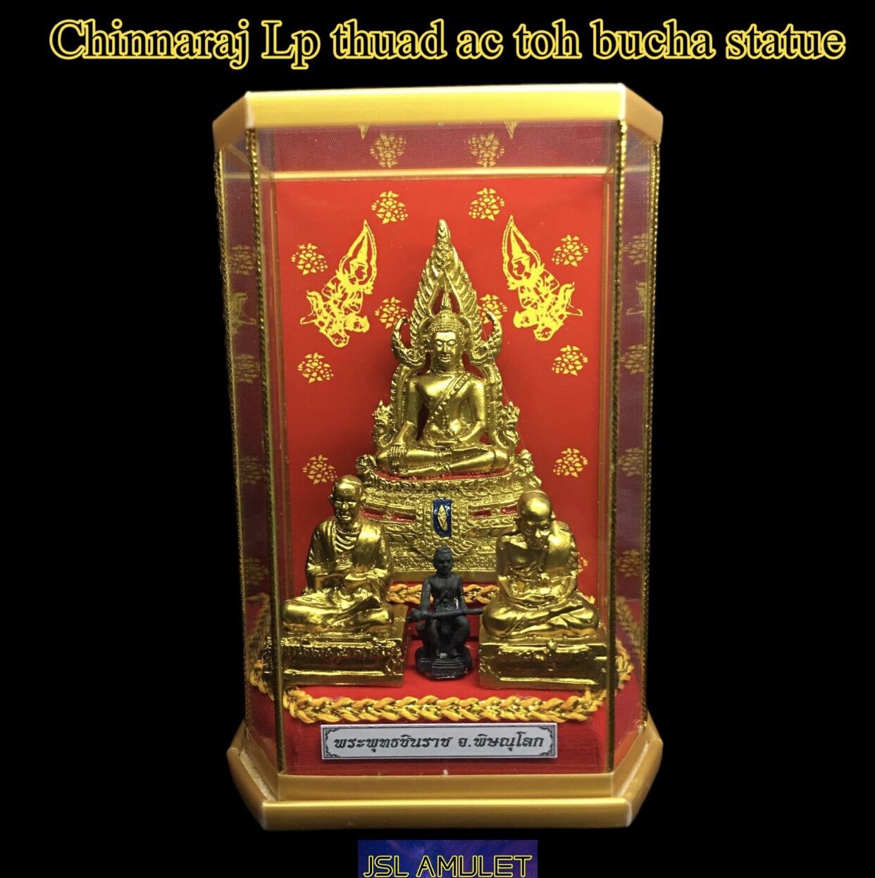 bucha statue set 供奉套装 成功佛 Phra chinnaraj 泰国五世皇 King rama 5 龙婆托 Lp thuad ...