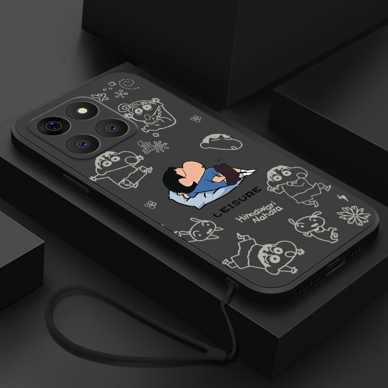 Honor 200 Smart Honor X7C Glossy Leisure Crayon Shin-chan Casing Square ...