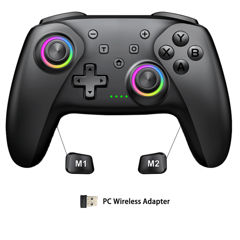 Dinofire Wireless Bluetooth RGB Controller for Nintendo Switch/Switch ...
