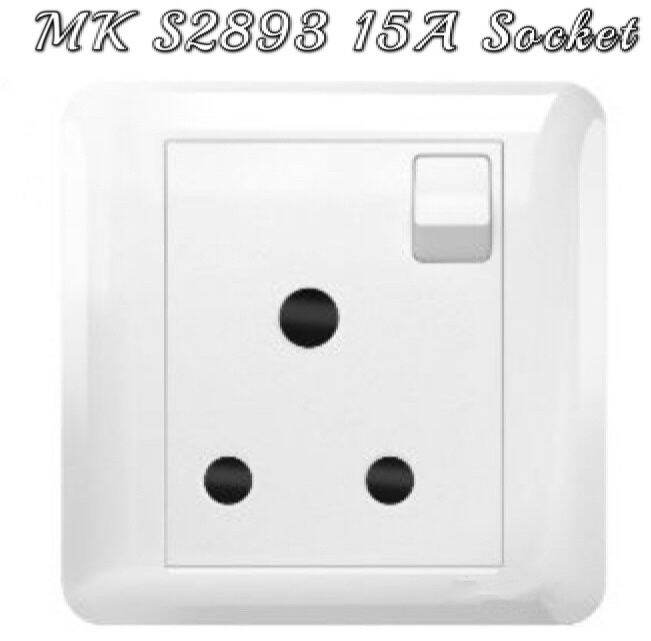 READY STOCK!!! MK S2757 13A Socket / MK S2893 15A Switch Socket | Lazada
