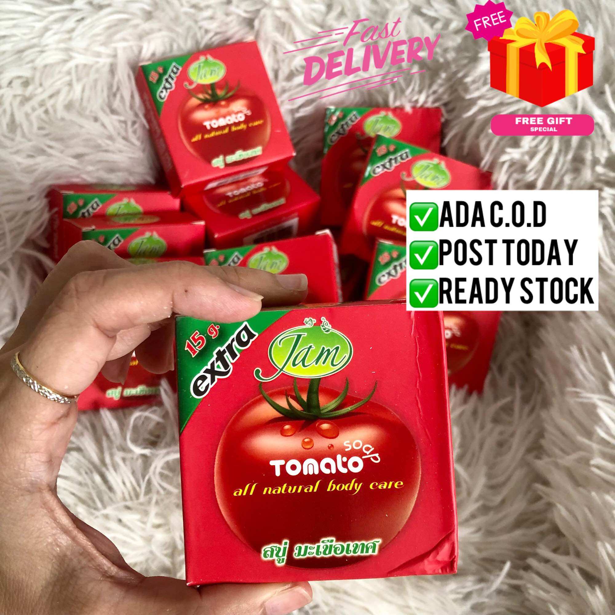 SABUN TOMATO VIRAL ORIGINAL | Pinkish and glowing skin | Lazada